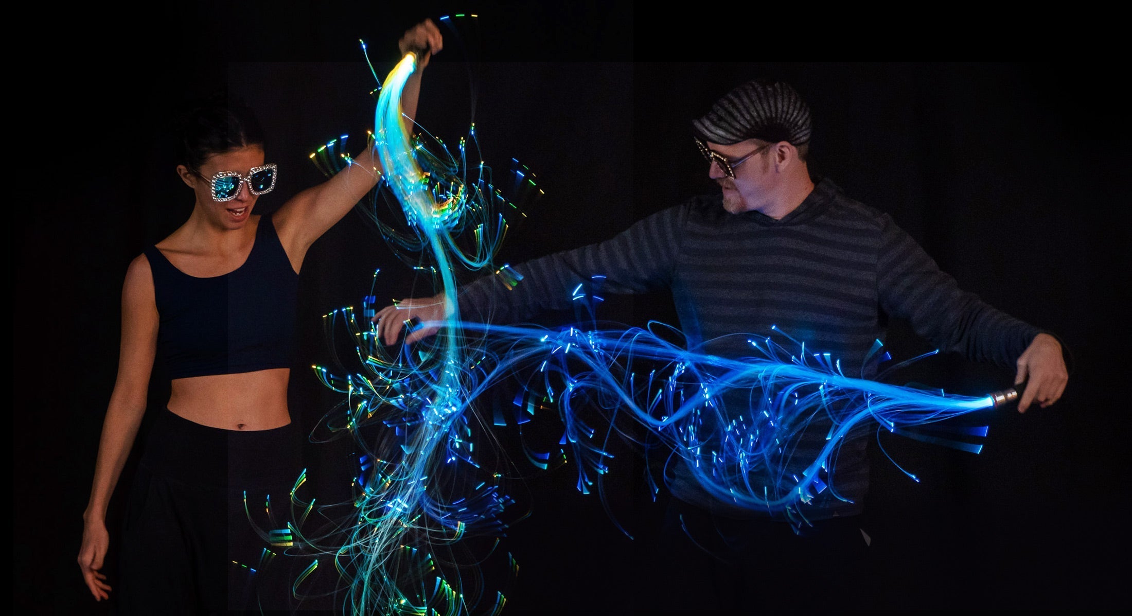 FiberFlies Fiber Optic Light Props | Fiber Optic Whips – FiberFlies LLC